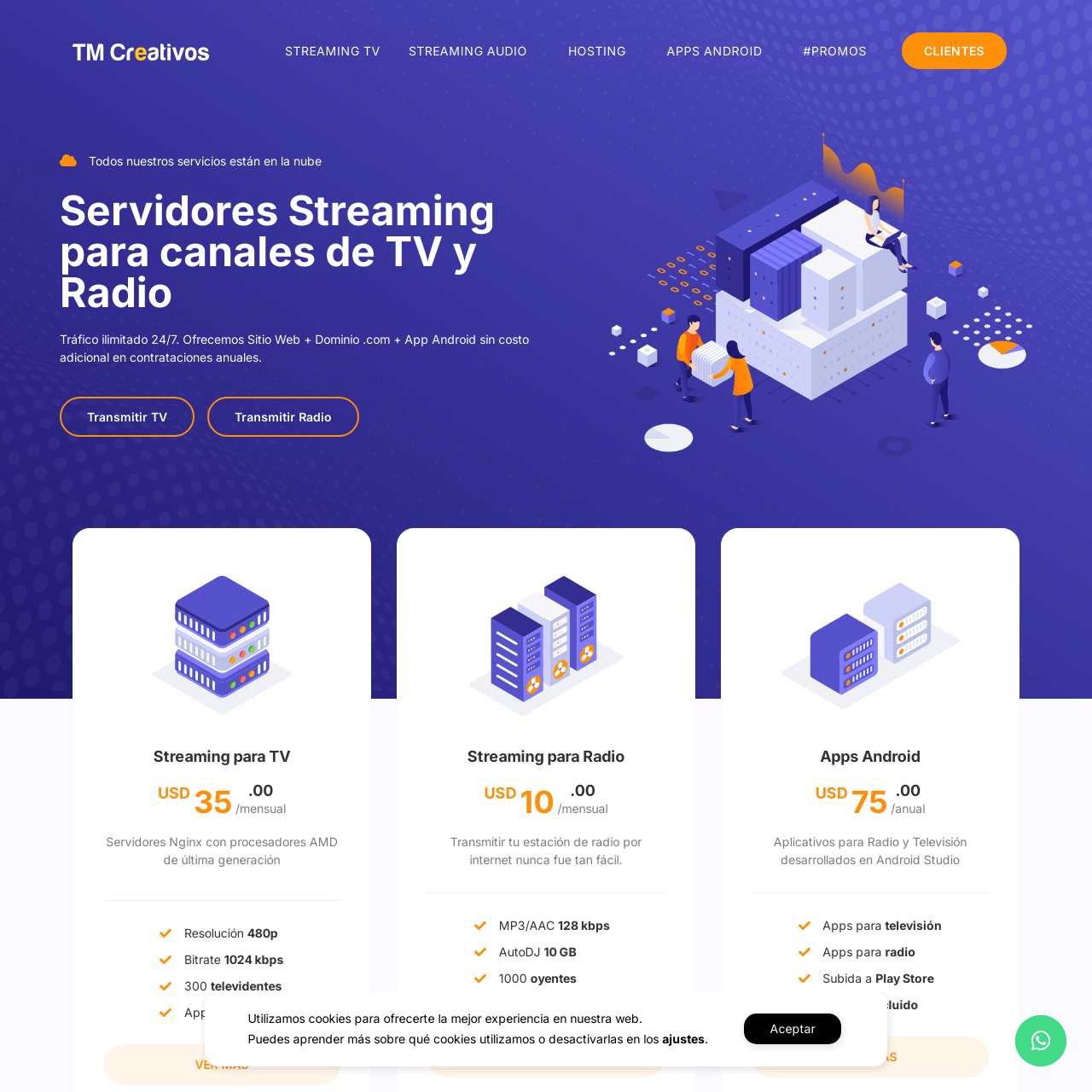 Hosting Web » TM Creativos